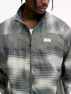 EA7 Gradient Print Panelled Jacket