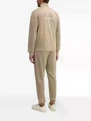 EA7 Logo-print Zip-up Sweater
