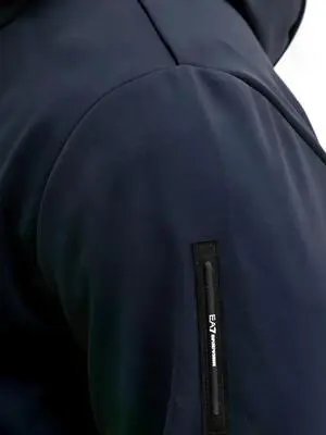 EA7 Logo-patch Hooded Jacket
