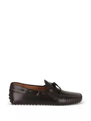 TOD'S Gommino Leather Loafers - Brown