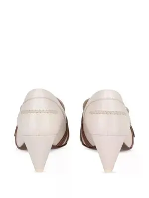 TOD'S Leather Heeled Loafers
