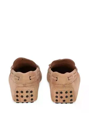 TOD'S Gommino Leather Loafers - Neutrals