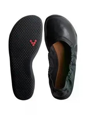 VIVOBAREFOOT Grained Leather Ballet Flats