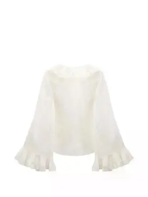 Dorothee Schumacher Ruffled Lace-up Blouse