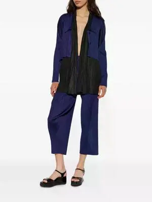 Issey Miyake Pleated Cropped Trousers