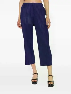 Issey Miyake Pleated Cropped Trousers