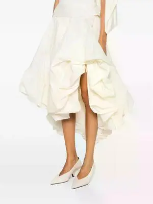 Magda Butrym Asymmetric Draped Midi Skirt