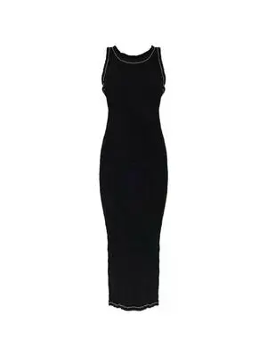 Issey Miyake Wavelet Ensemble Midi Dress