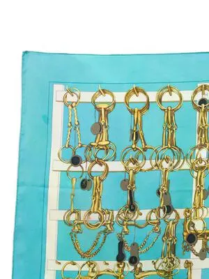 Hermès 1966 Mors Et Filets Silk Scarf