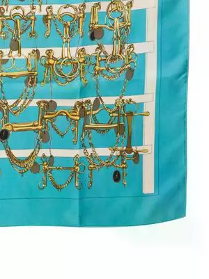 Hermès 1966 Mors Et Filets Silk Scarf