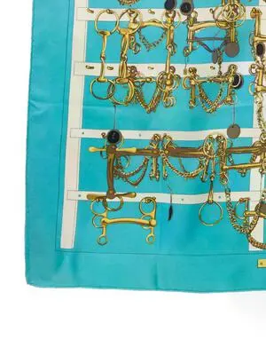 Hermès 1966 Mors Et Filets Silk Scarf