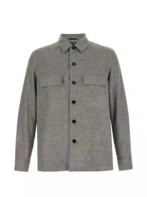 Zegna Crossover Mélange-effect Shirt