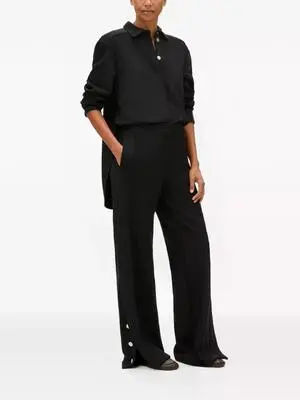 Another Tomorrow Graphic Stitch Snap-fastening Track Pants