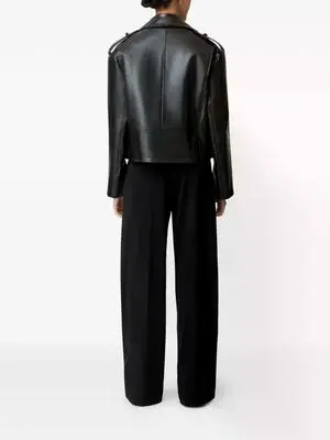 Another Tomorrow Smooth Texture Moto Jacket