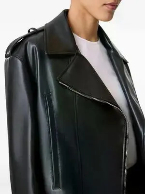 Another Tomorrow Smooth Texture Moto Jacket