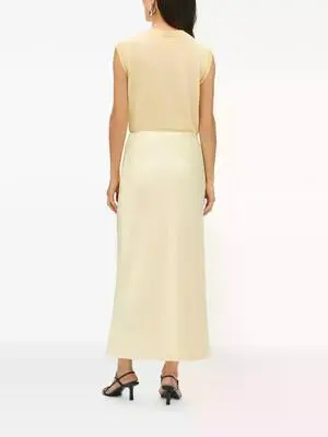Another Tomorrow Bias-cut Midi Skirt