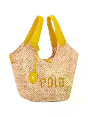 Polo Ralph Lauren Woven Tote Bag With Embroidered Logo