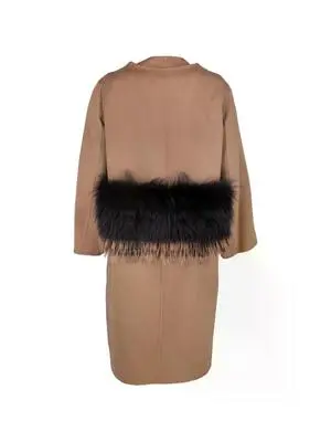 Saint Laurent Fur-trimmed Cashmere Set