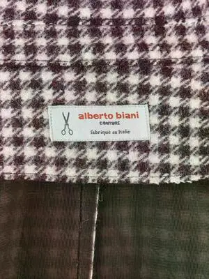 Vintage Houndstooth Single-breasted Coat