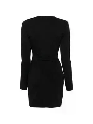 Elisabetta Franchi Stud-embellished Diamond-quilted Mini Dress