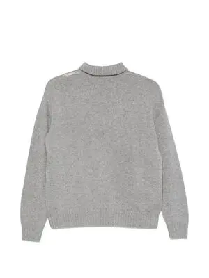 D.exterior Metallic Cable-knit Sweater