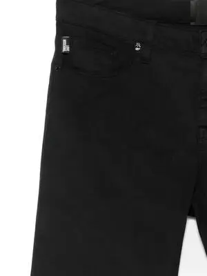 Moschino Slim Fit Jeans With Logo Patch