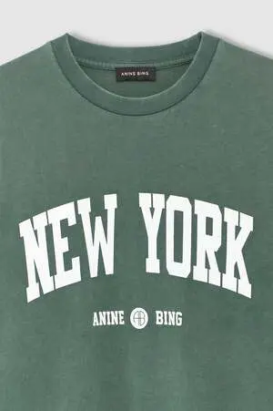 ANINE BING Cade Tee New York University - Cilantro