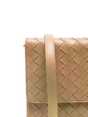 MARC ELLIS Chloe Plait Crossbody Bag - Brown