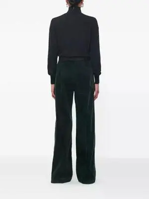 Another Tomorrow Fine-knit Turtleneck Long-sleeve Top