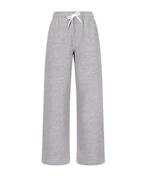Polo Ralph Lauren Embroidered Logo Wide Leg Drawstring Pants - Gray