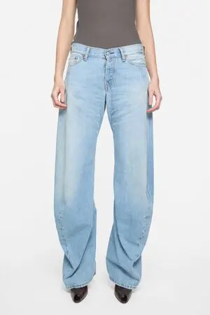 Acne Studios Light Wash Wide-leg Denim Trousers