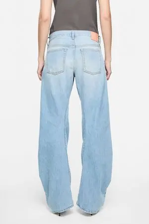 Acne Studios Light Wash Wide-leg Denim Trousers