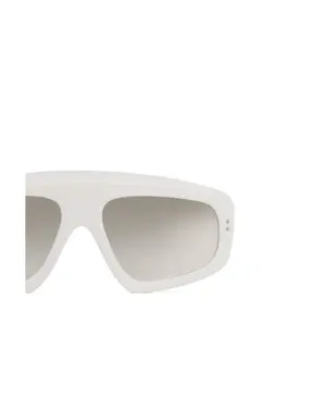 Celine Acetate Mask Frame Sunglasses With Mirror Lenses