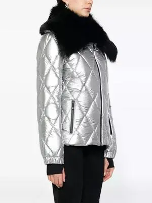 Palm Angels Reflective Quilted Ski Jacket