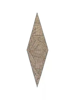 Zegna Striped Diamond-shaped Scarf - Brown