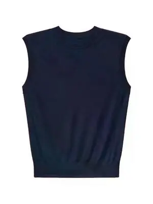 Another Tomorrow Sleeveless Wool Top
