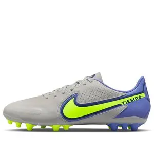 Nike Legend 9 Academy Ag Soccer Shoes Grey/blue - Gray/blue/yellow