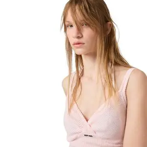 Miu Miu Cotton Knit Top