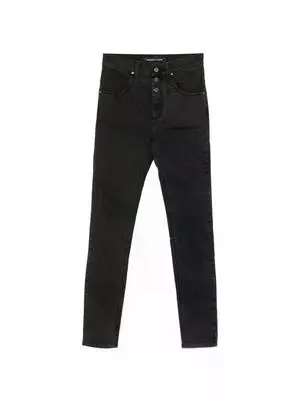 Karl Lagerfeld Button-fly Skinny Jeans - Black