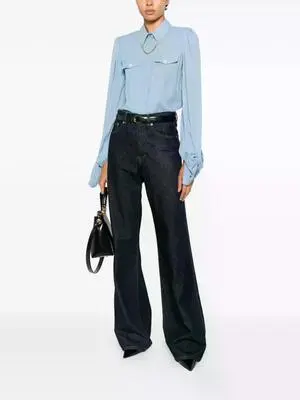 Elisabetta Franchi Chain Detail Long Sleeve Blouse