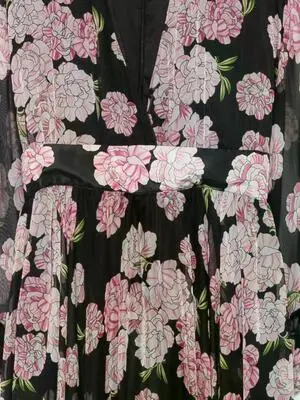 ALESSANDRO LEGORA Floral Print Ruffled Maxi Dress