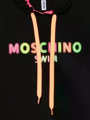Moschino Print Drawstring Mini Dress