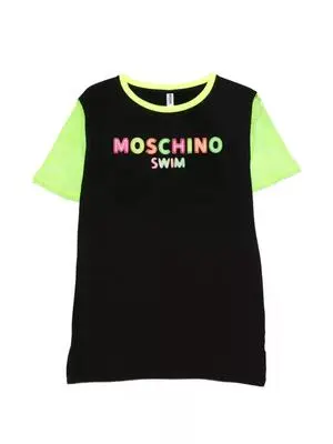 Moschino Mesh-sleeve Logo T-shirt