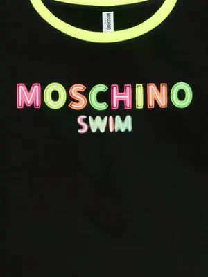Moschino Mesh-sleeve Logo T-shirt