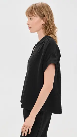 Faherty Brand Dune Cotton Gauze Zoe Top