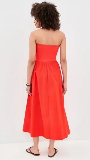 Z Supply Sunsought Strapless Midi Dress