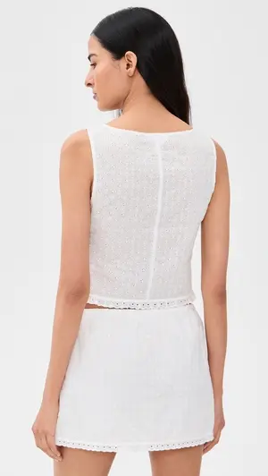 Good American The Eyelet Top
