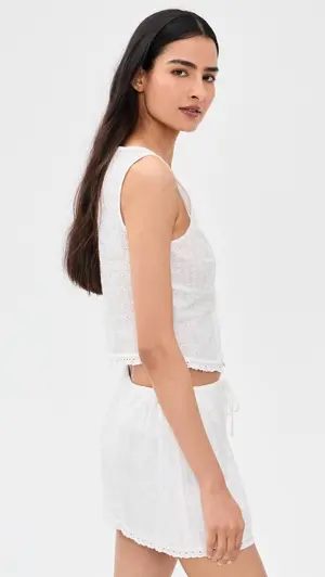 Good American The Eyelet Top
