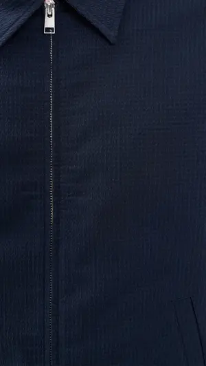 FRAME Seersucker Blouson Jacket