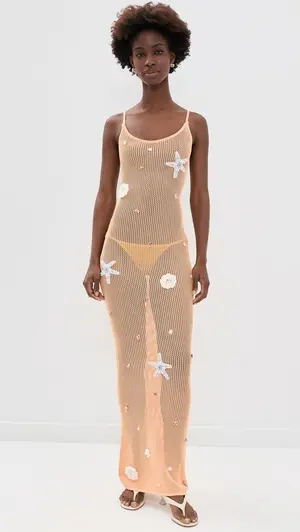 DUR DOUX Sand Shell Maxi Dress